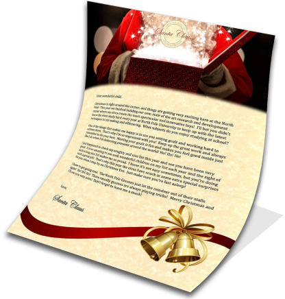 Personalized Letter From Santa – Santa Surprise Gift and Holiday Bells ...